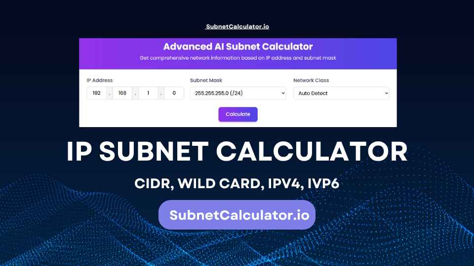 Best Online Subnet Calculator | Free IPv4 Subnetting Tool